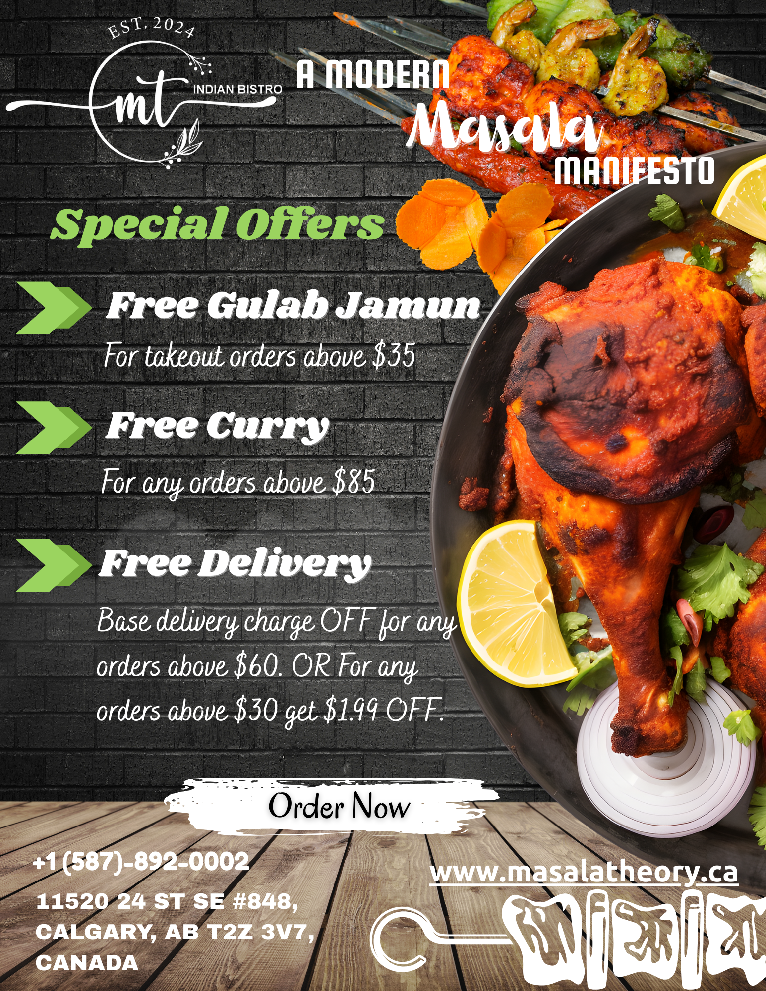 Masala Theory Indian Bistro And Bar | Authentic Indian Cuisine in ...